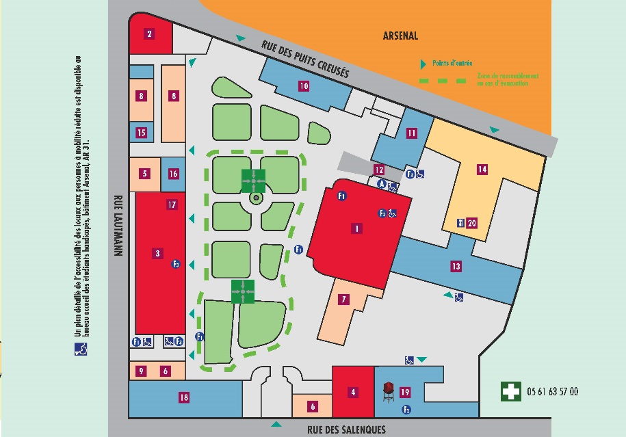Université Toulouse 1 Capitole - Plan UT1 : Anciennes facultés